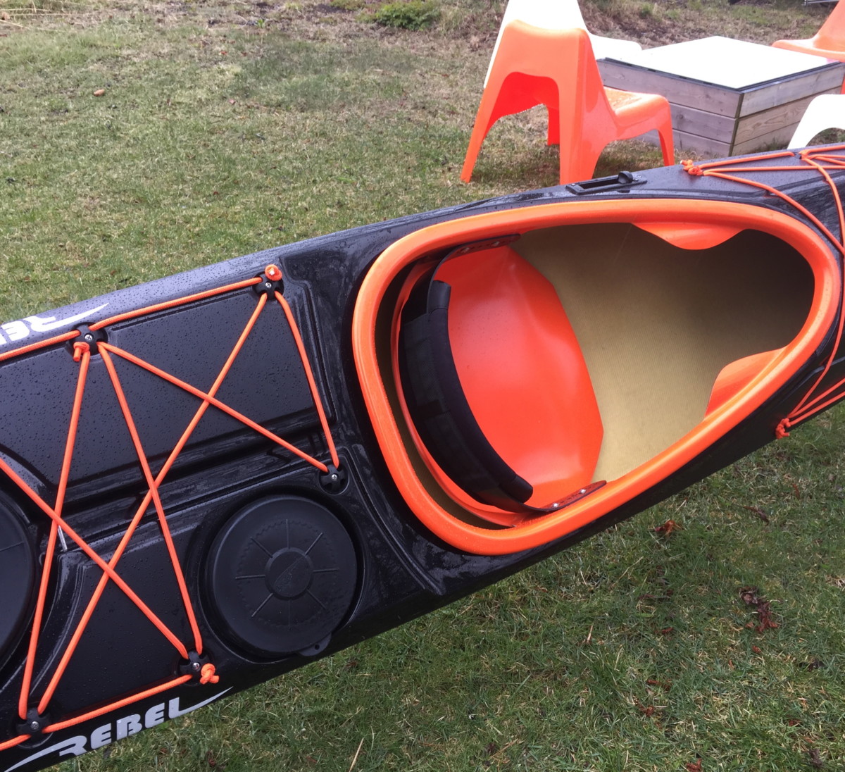 Rebel Kayaks Husky White/Black/Orange | Ostkustenkajak